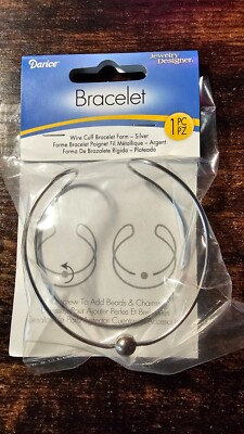 NEW Wire Cuff Bracelet Form Silver | eBay