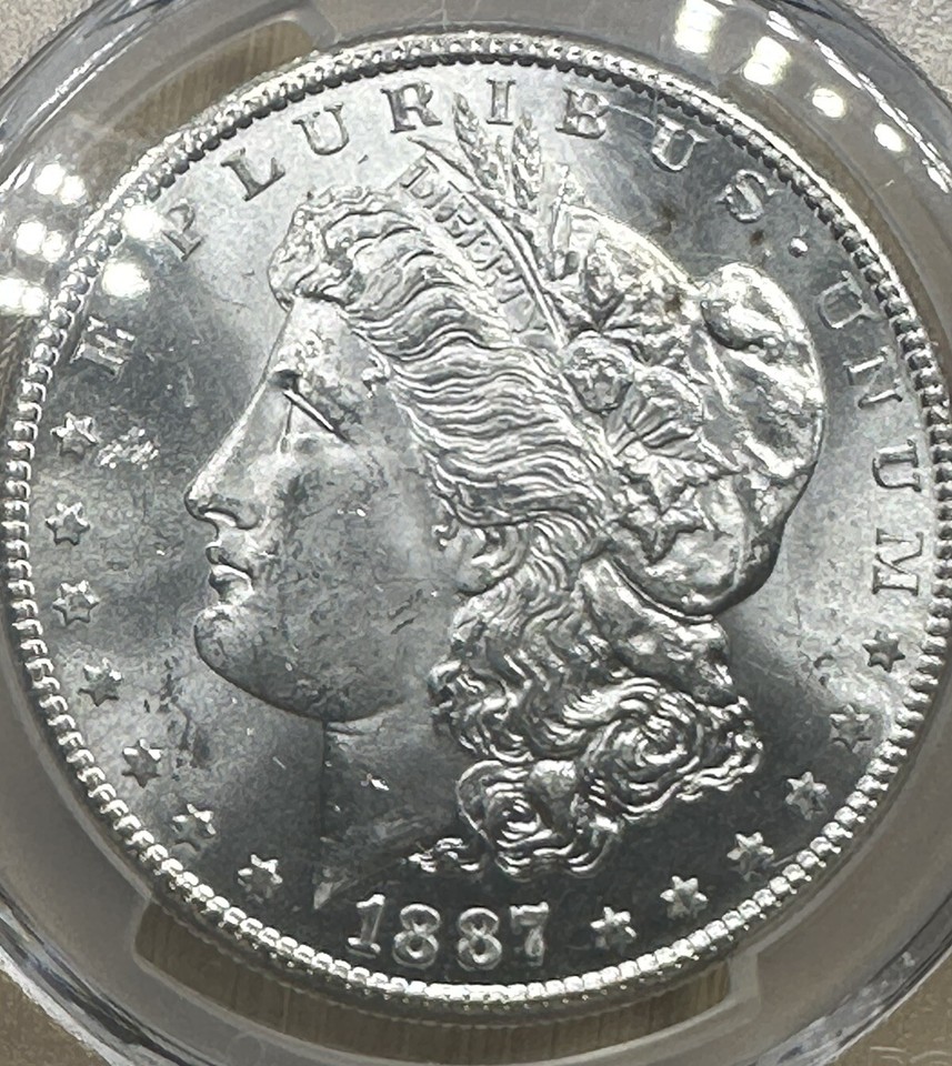 1887-s Morgan Silver Dollar PCGS MS-63 ** Lustrous Beauty! Undergrade ...