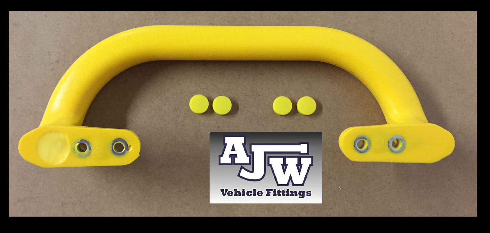 1 x Large Steel Core Yellow Grab Pull Handle Trailer Horsebox Taxi Bus ...