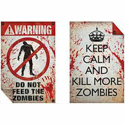Keep Calm Zombies / Warning Do Not Feed (Double-Sided) POSTER 61x91cm ...