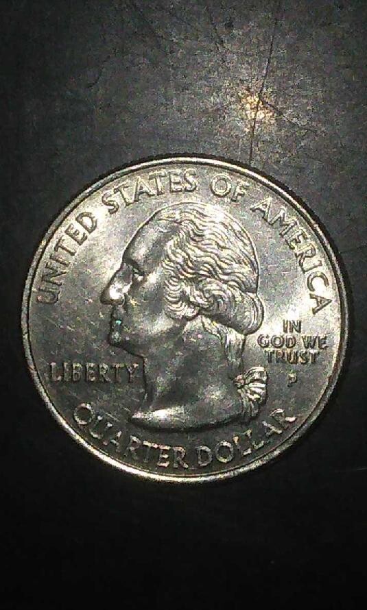 2004-P Michigan State Quarter "Brilliant Uncirculated" Dye Crack Error ...