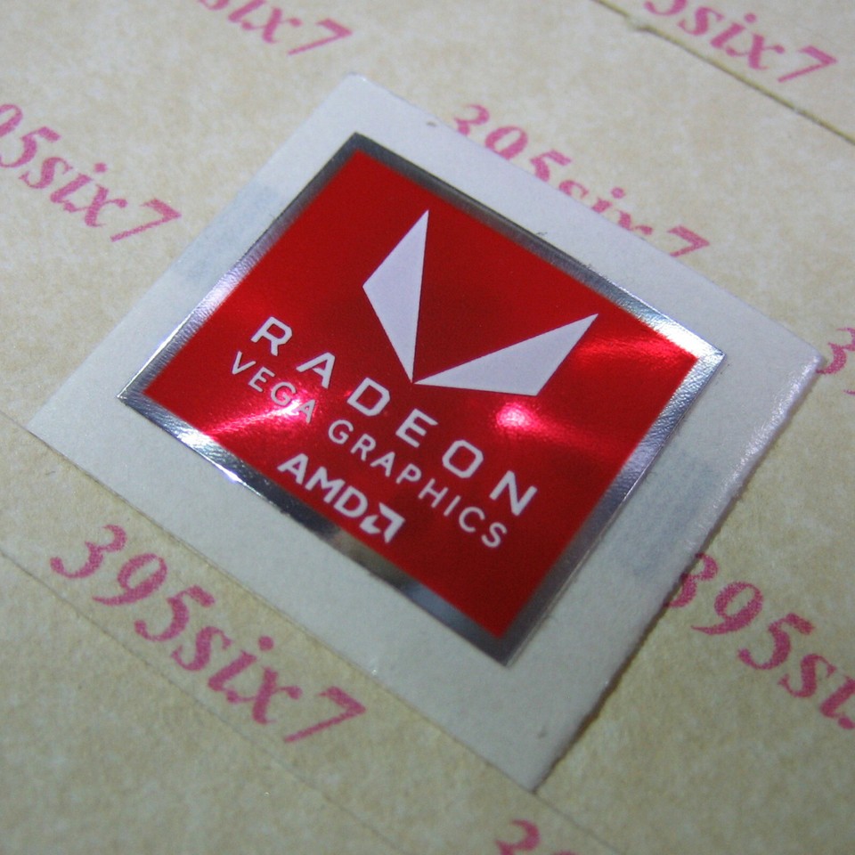 AMD RADEON VEGA GRAPHICS STICKER (16.5mm x 19.5mm) | eBay