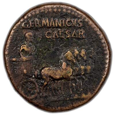 Ancient Rome 37-41 AD Germanicus AE Dupondius Coin RIC #57 17.32g | eBay