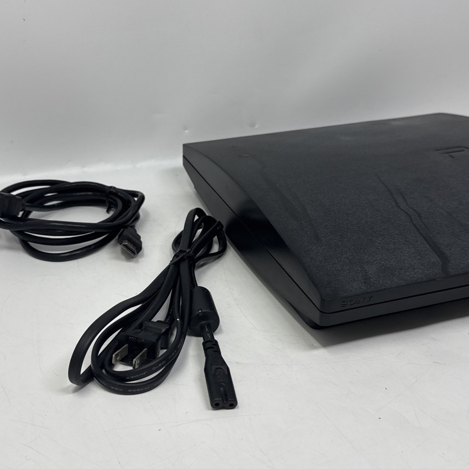 Sony PlayStation 3 PS3 Slim 160GB Console CECH-3001A + Cables - Tested ...