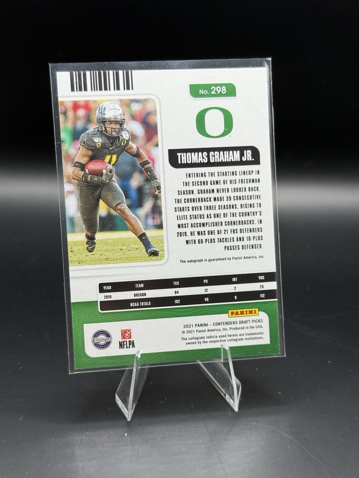 2021 Panini Contenders Draft Picks - College Ticket Autographs Thomas ...