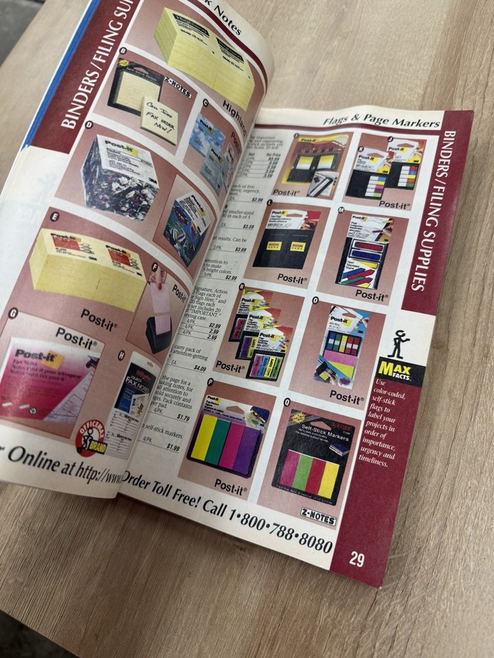 1998 OfficeMax Mail Order Catalog SS98 – Valid Thru Dec 31 1998 Vintage ...