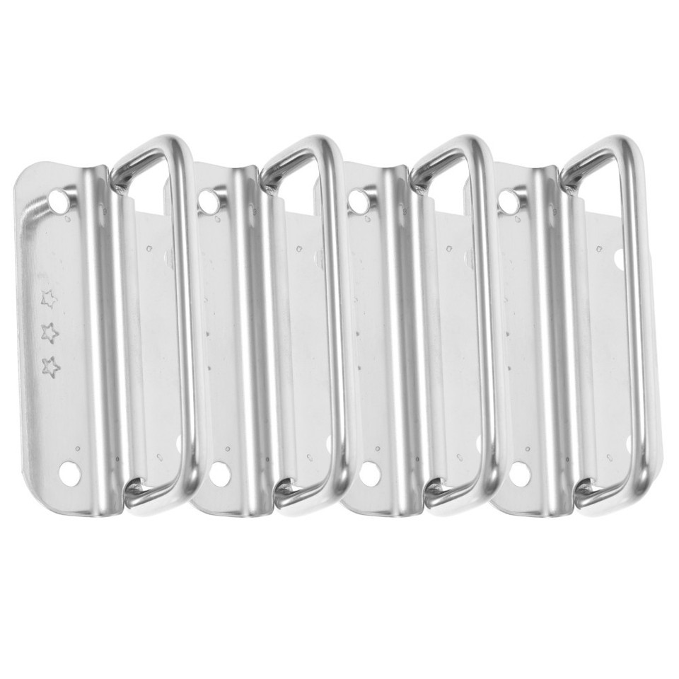 4 Pcs Recessed Pull Handle Container Folding Metal Closet Door Handles ...
