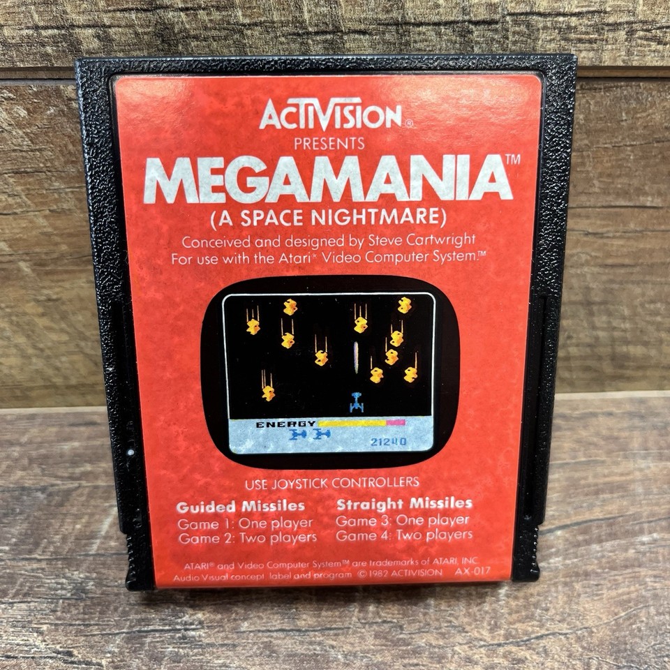 Megamania Atari 2600 Activision Game Cartridge With Box CIB Tested and ...