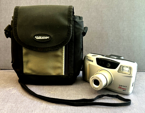 Canon Sure Shot 76 Zoom AF 35mm Point & Shoot Film Camera with Case ...