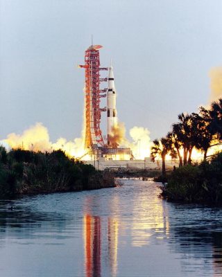 APOLLO 13 SATURN V MOON ROCKET LAUNCH 11x14 GLOSSY PHOTO PRINT | eBay