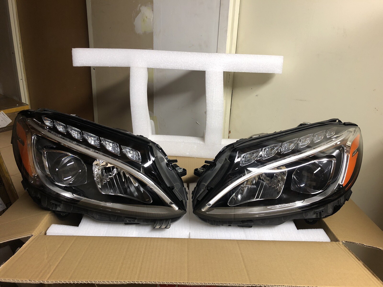 2015 2016 2017 2018 Mercedes Benz C-Class C300 LED Headlights Left ...