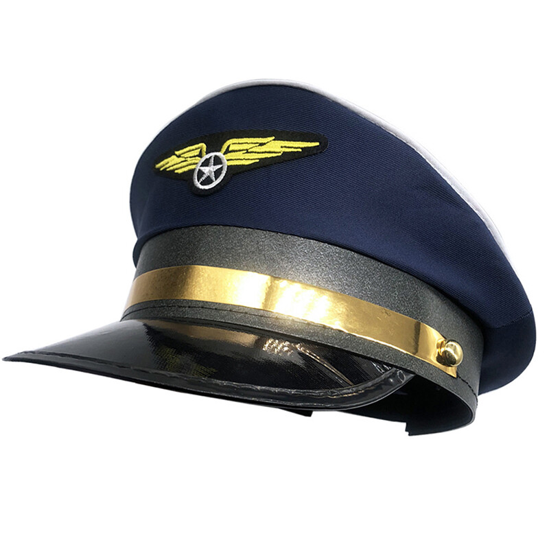 Cap Captain Hats Navy Party Costume Police Sailors Caps Captains Flight ...