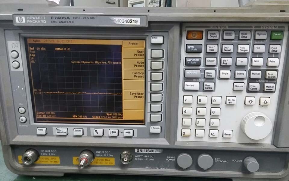 Agilent E7405A Measuring Receiver OPT 1DT BAB 1DS B72 1DN 1D5 A4H AYQ ...
