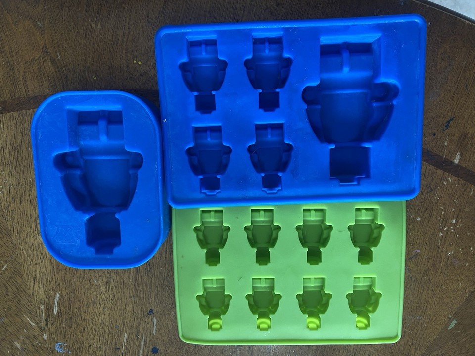 Lego Mini Figure Silicon Mold Set Ice Cube Candy Chocolates Jello | eBay