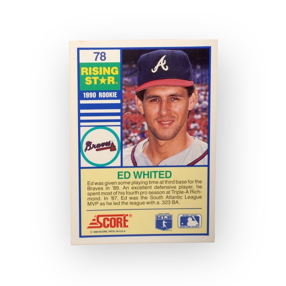 1990 Score Rising Stars - #78 Ed Whited of Braves ( 10 3B ) | eBay