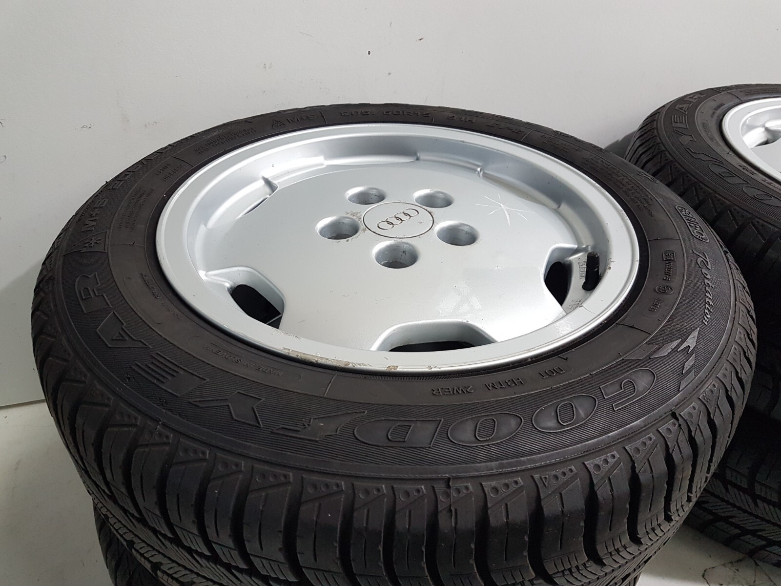 ORG SET 4x RONAL AUDI FELGEN 7,5J x 15 ET 35 - AUDI 100 200 C3 TYP 44 ...