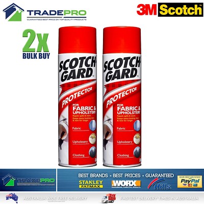 2x 3M Scotchgard Fabric Upholstery Protector Spray 350G Can Scotch ...