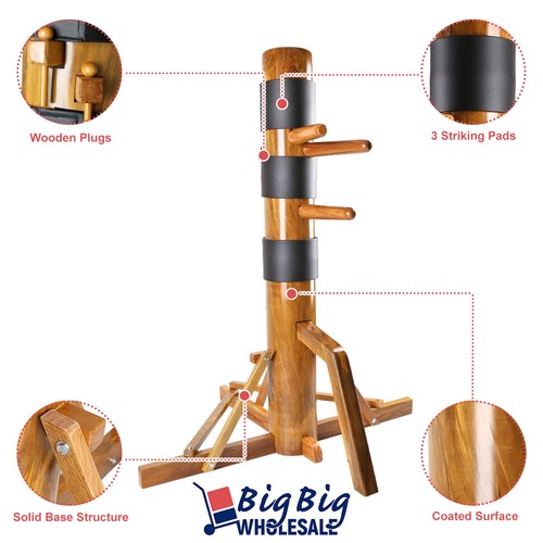 Wing Chun Wooden Dummy Training Target Martial Arts Kung Fu Fighting ...