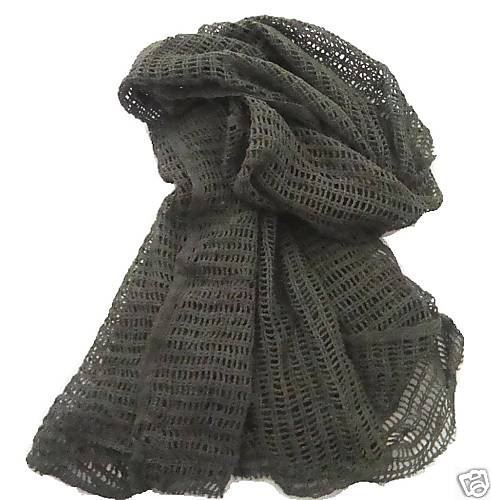 BRITISH ARMY SCRIM NET VEIL SCARF TAN / OG MILITARY PARA SNIPER SAS ...