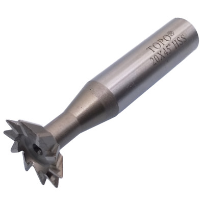 US Stock HSS 20mm x 45 Degree Dovetail Cutter Milling End Mill High ...
