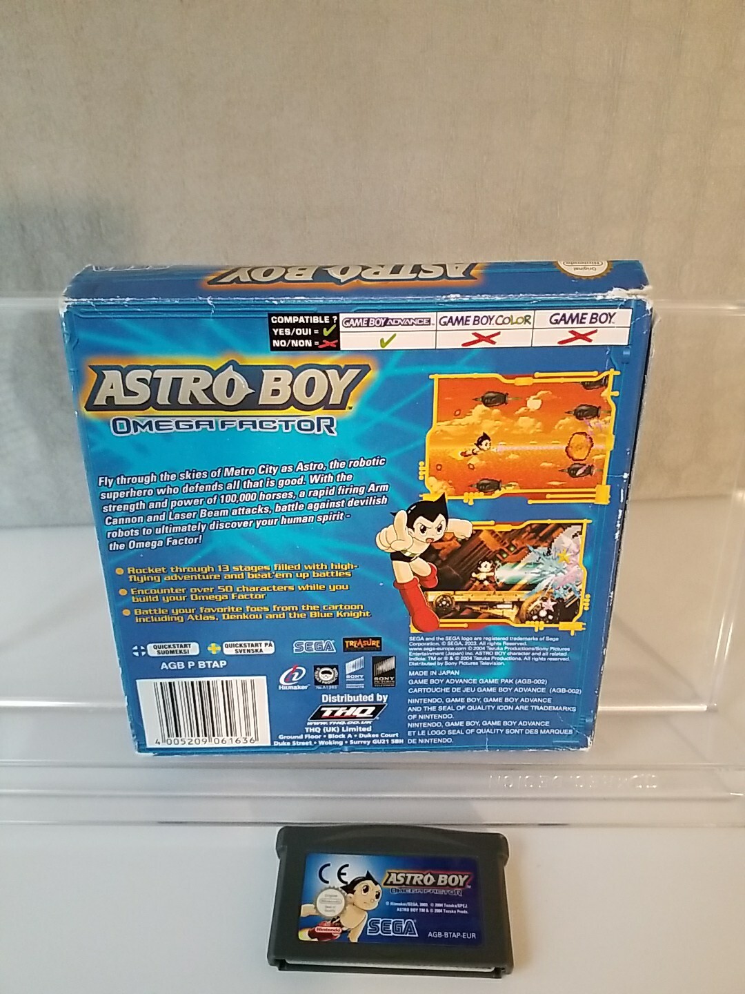 Gba Game Astro Boy Omega Factor For Nintendo Game Boy Advance GBA Rare ...