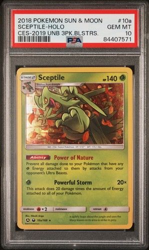 PSA 10 Sceptile #10a Cosmos Holo Pokemon Celestial Storm Promo - Pop 12 ...