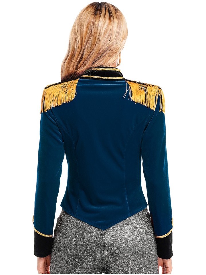 Women's Circus Ringmaster Jacket Velvet Victorian Coat Ringleader ...