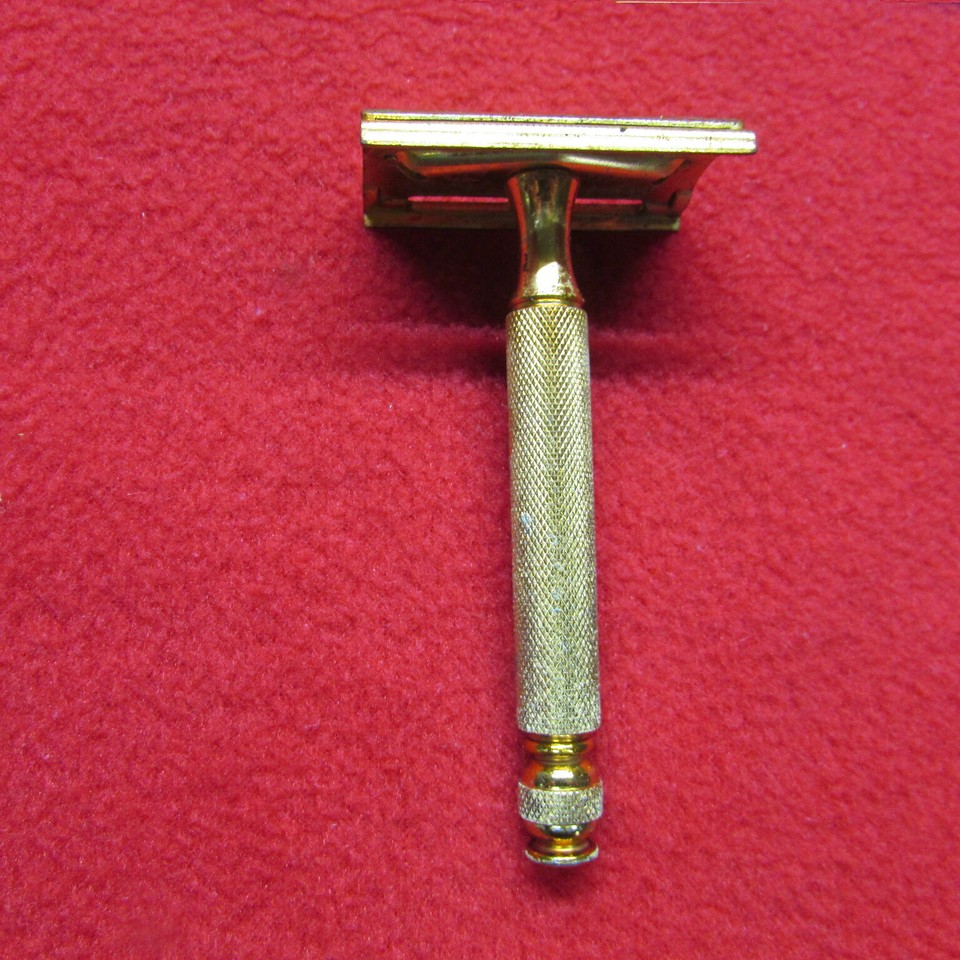 Gillette Gold Tech Safety Razor W / Box | eBay