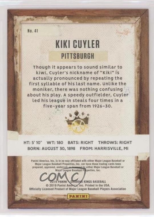 2019 Panini Diamond Kings Artist Proof Blue Kiki Cuyler #41 HOF | eBay