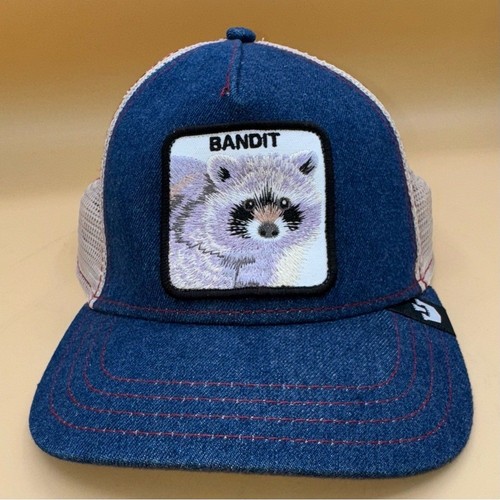 Goorin Bros. Bandit Raccoon Blue Trucker Hat with Embroidered Patch ...