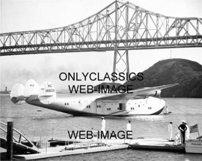 1939 PAN AMERICAN CLIPPER BOEING AIRPLANE 8x10 PHOTO PEARL HARBOR WWII ...