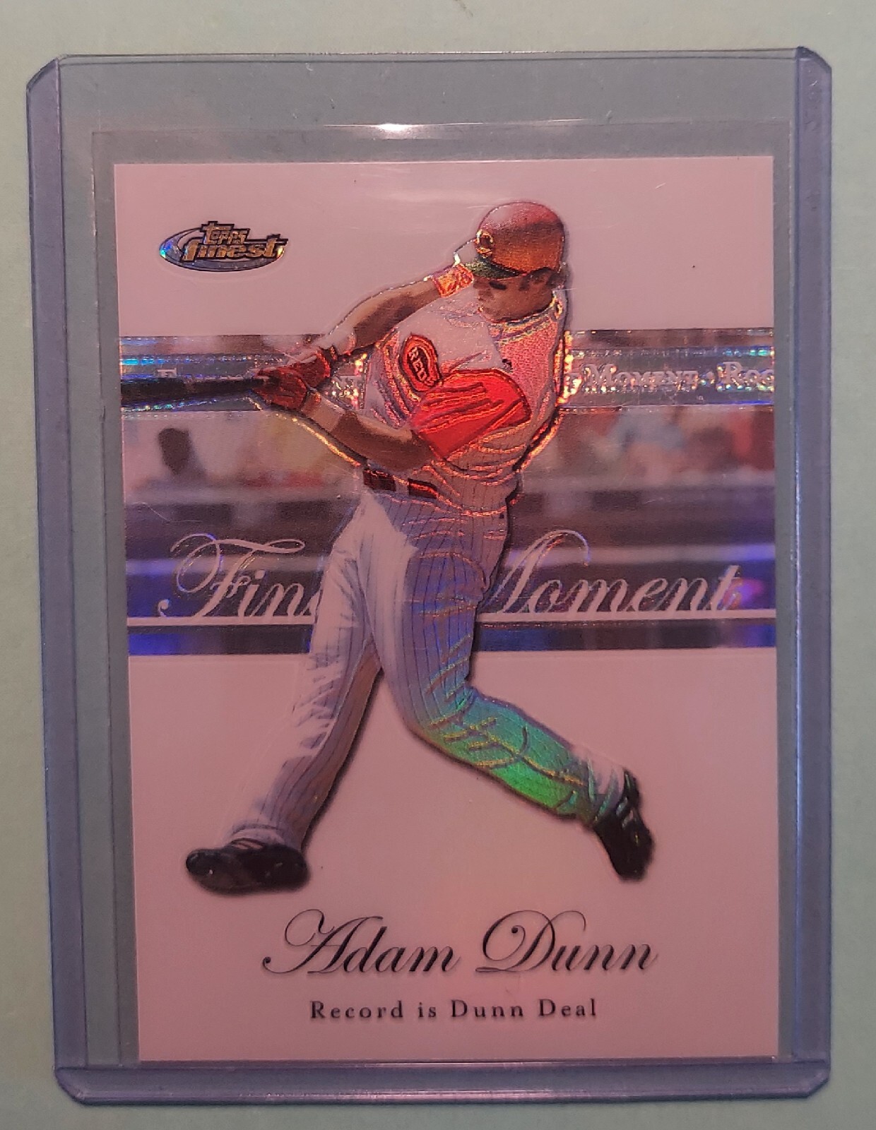2007 Topps Finest - Rookie Finest Moments Refractor #RFM-AD Adam Dunn ...