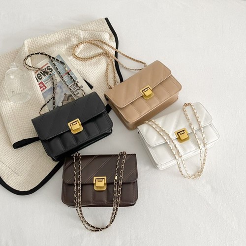 PU Chain Crossbody Bag Large Capacity Tote Bag Casual Shoulder Bag ...