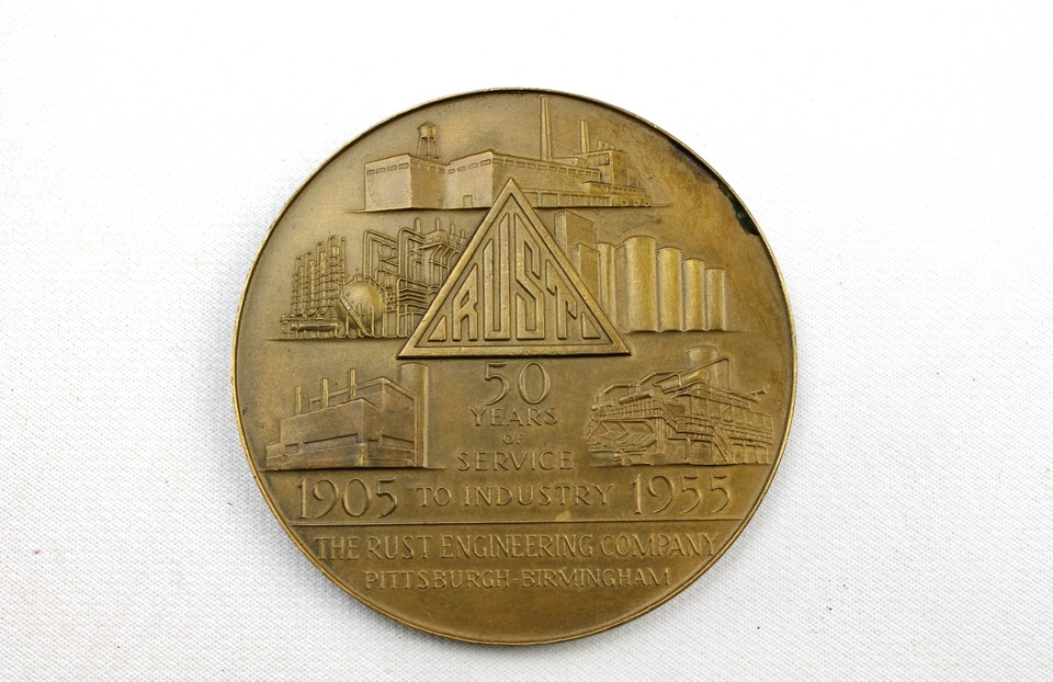 Rust Engineering Company 50 Yrs of Service Pittsburgh Bronze Medal ...