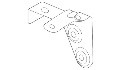 Genuine GM Passenger Side Body Side Front Fender Upper Front Bracket ...