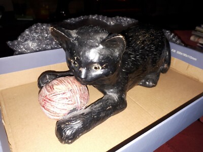 Vintage Bretby Black Cat /kitten Playing With A Ball Of Wool | eBay UK