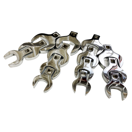 14pc Large Crows Foot Feet 1/2" Nut Spanners Wrenches 27 - 50 mm | eBay UK