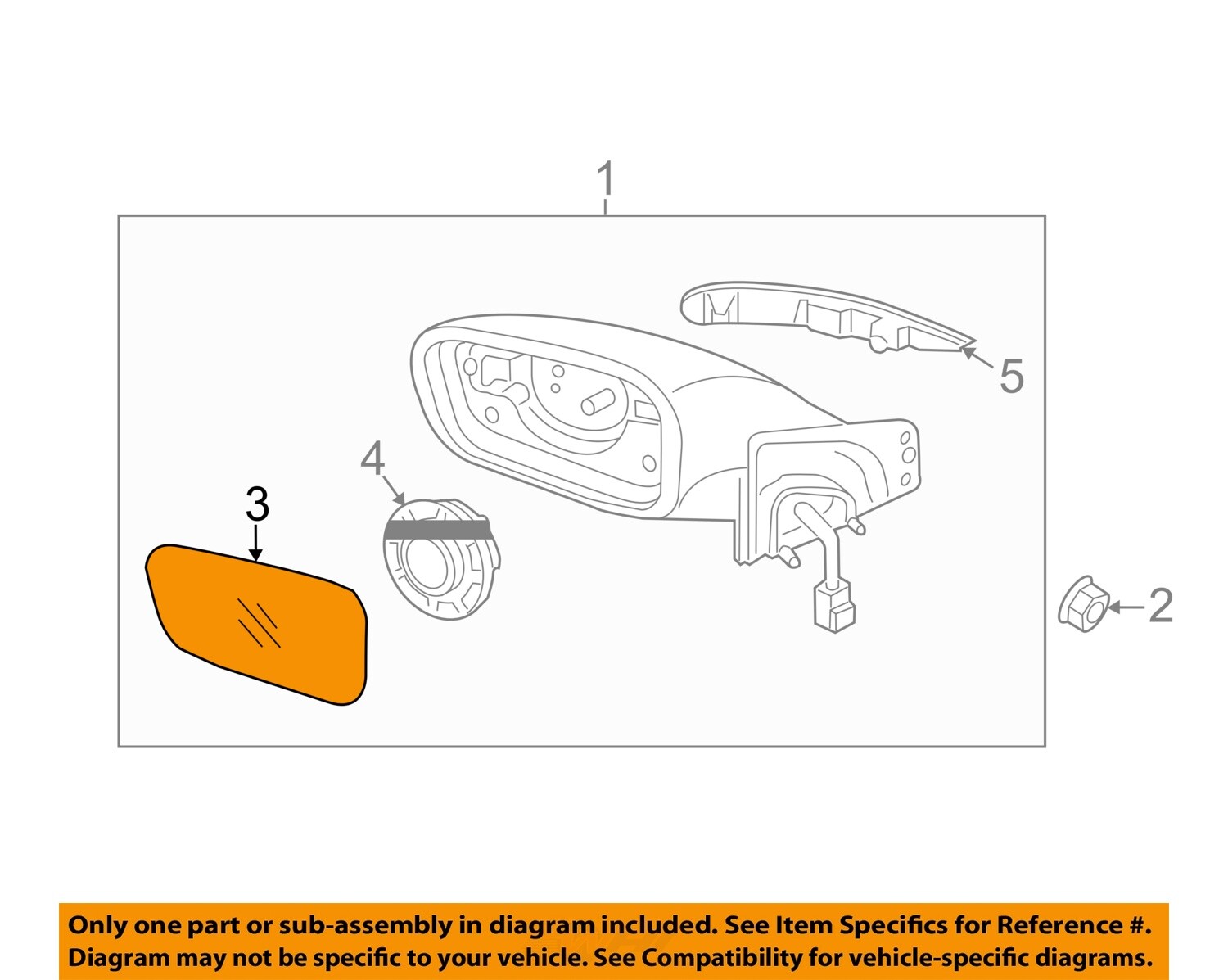 OEM Left Driver Side Replacement Mirror Glass For Hyundai Sonata 87611 ...