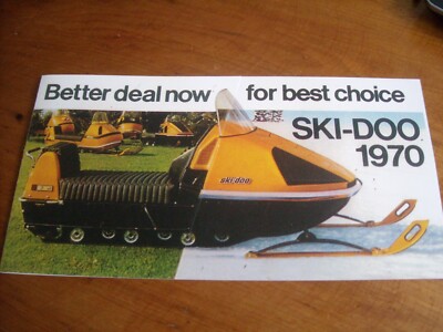 RARE 1970 Vintage SKI DOO Snowmobile Summer Brochure TNT + | eBay
