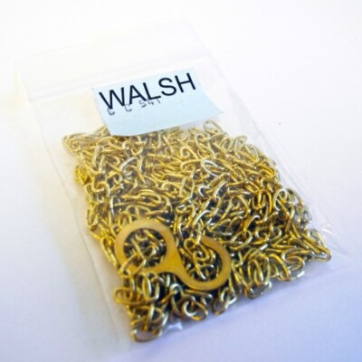 Brass Plated Steel Chain Cuckoo Clock Chain 61 Links Per Foot - 180cm ...