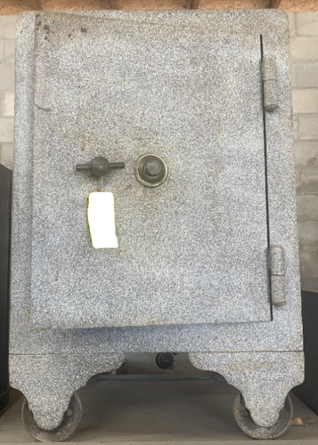 ANTIQUE HALL's SAFE & LOCK CO SAFE ON WHEELS CINCINNATI OHIO 40" X 27 ...