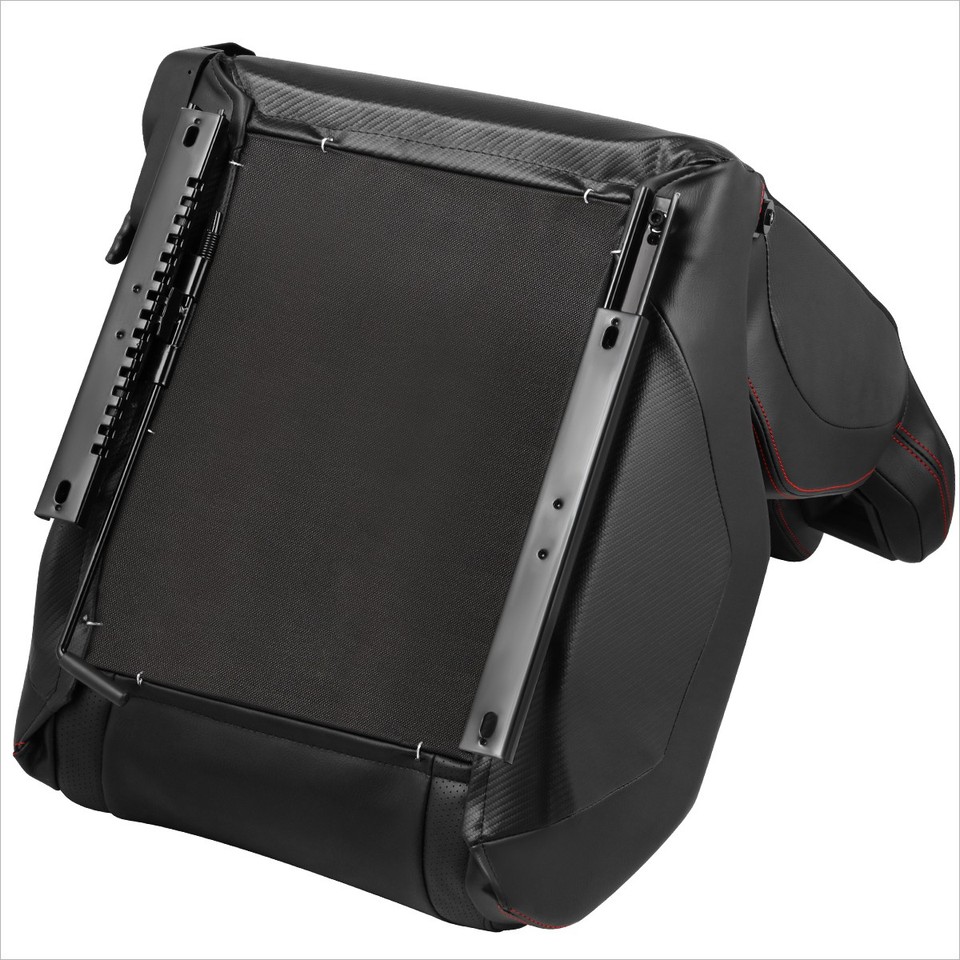 2Pcs Universal Vinyl Leather Reclinable Racing Seats w/ Bottom Sliders ...