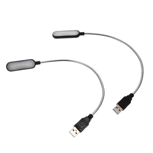 2 PCS Portable USB Light Reading Creative Laptop Lamp for Desk Mini Led ...