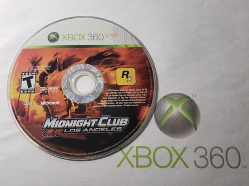 --DISC ONLY-- Midnight Club: Los Angeles (Xbox 360) small center crack ...