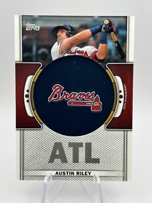 AUSTIN RILEY 2023 TOPPS TEAM LOGO PATCH RELIC CARD ATLANTA BRAVES #TLP ...