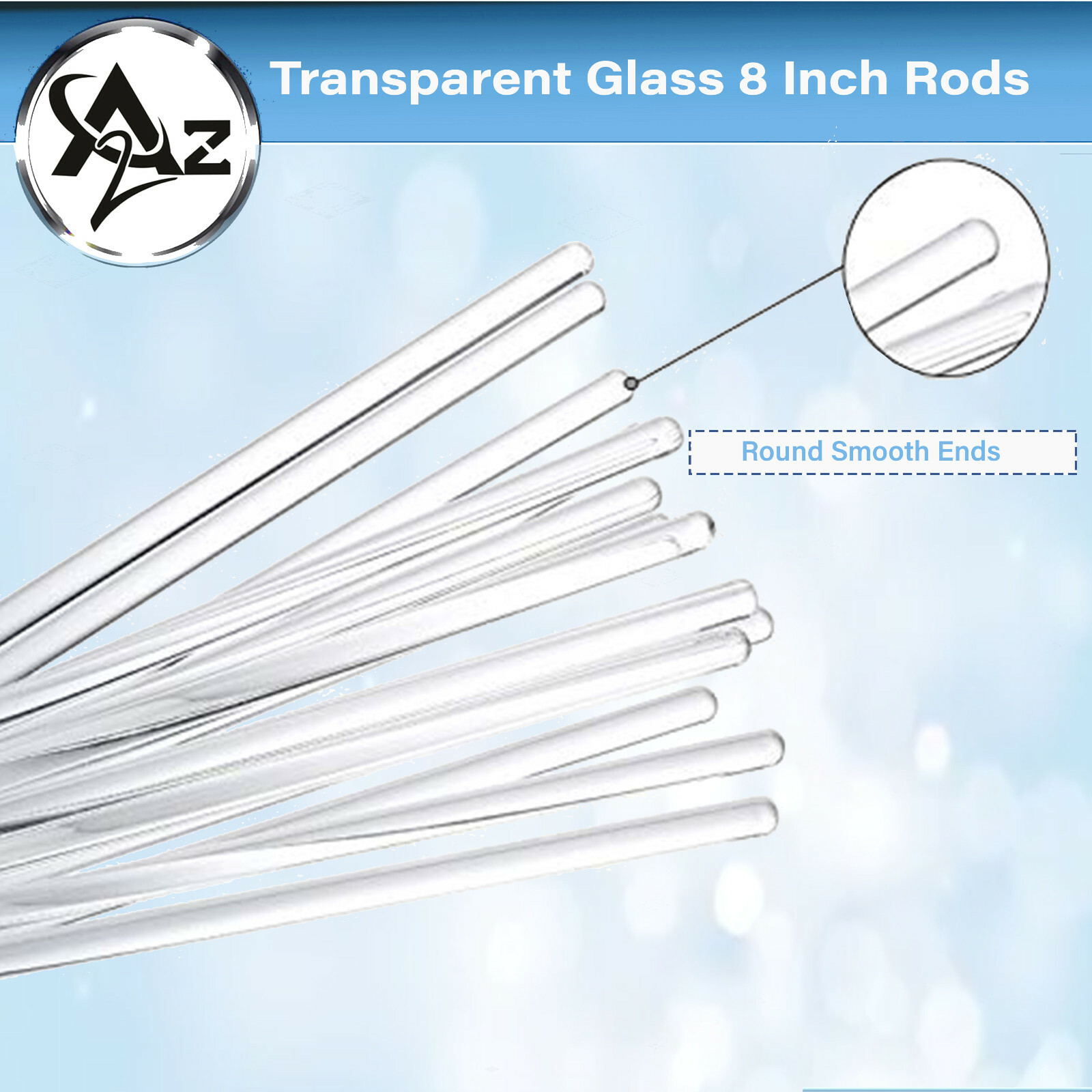 12Pcs Glass Stirring Rods 8" for Kitchen,Science Education Homemade ...