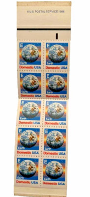 US Stamp Sc 2282a (BK157), 25c, Earth E Rate, Booklet of 20, MNH CV$13 ...