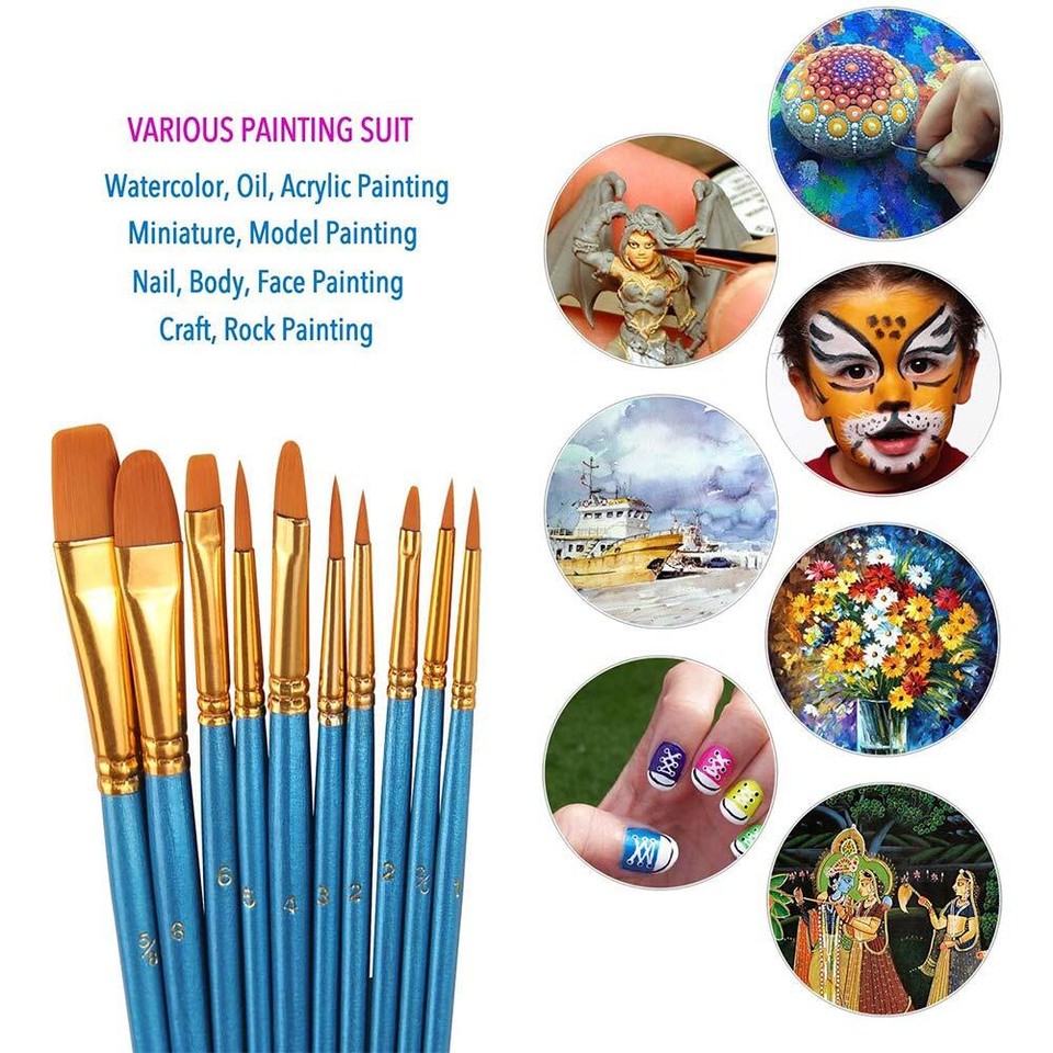 Bowitzki Face Paint Kit Face Painting Palette 10 Professional Face ...