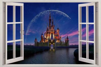 Disney Castle 3D Window Decal Wall Sticker Home Decor Art Mural Kids ...