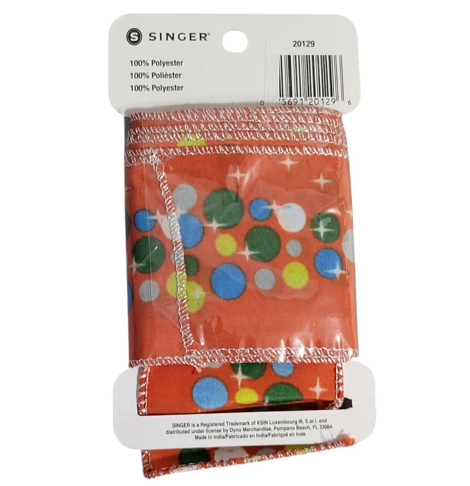 Lot 3 Singer Ribbon Christmas Holiday Green Red Hard Candy 2 1/2" x 9 ...